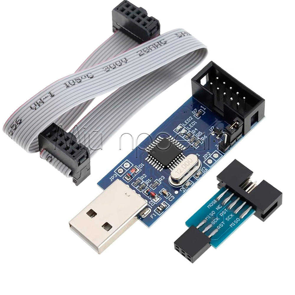 USBasp AVR програматор | ISP, 5V/3.3V, 10-pin ⚡ Arduino IDE