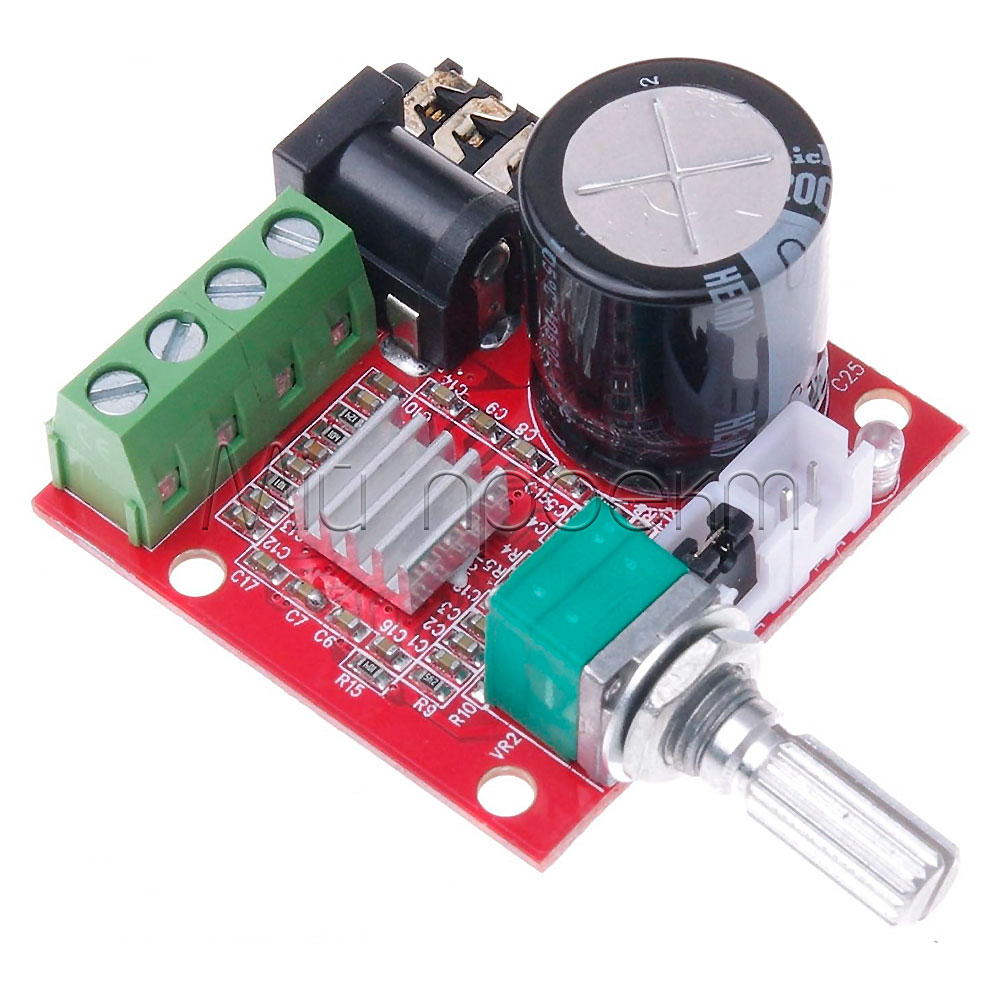 PAM8610 | 2x10Вт, клас D, 7.5–15V ⚡ ККД ≥90%, радіатор