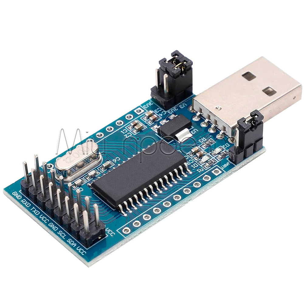CH341A USB-UART/I2C/SPI | 3.3V/5V, ISP, TTL ⚡ до 2 Мбіт/с